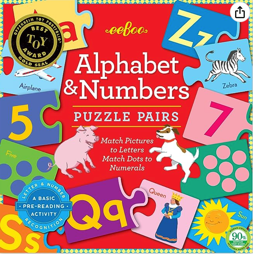 Alphabet & Numbers Puzzle Game – Pied Piper Kids