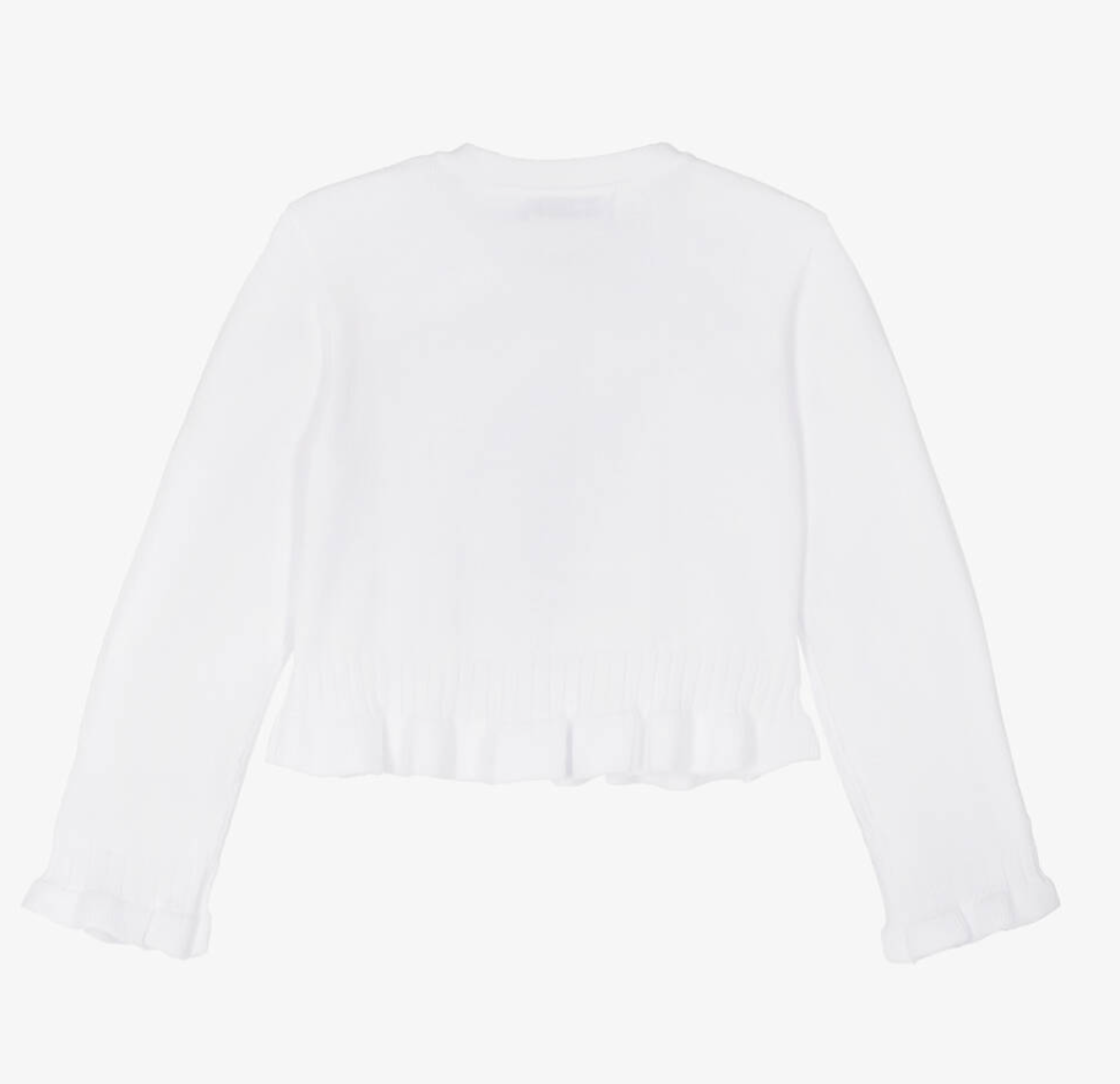 Girls White Cotton Cardigan – Pied Piper Kids